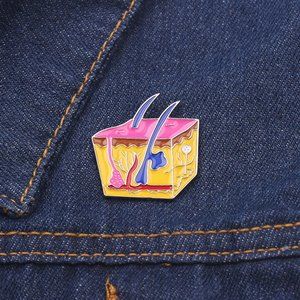 Jewelry | Histology Epidermis Blood Capillary Enamel Pin | Poshmark